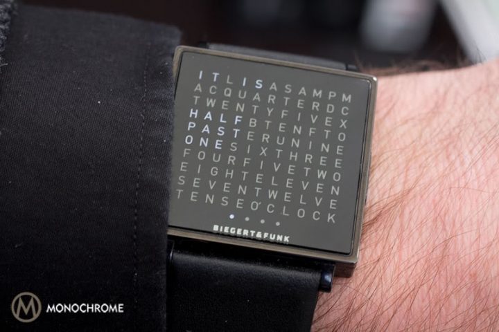 QlockTwo W - World's first wristwatch that tells time in words ...