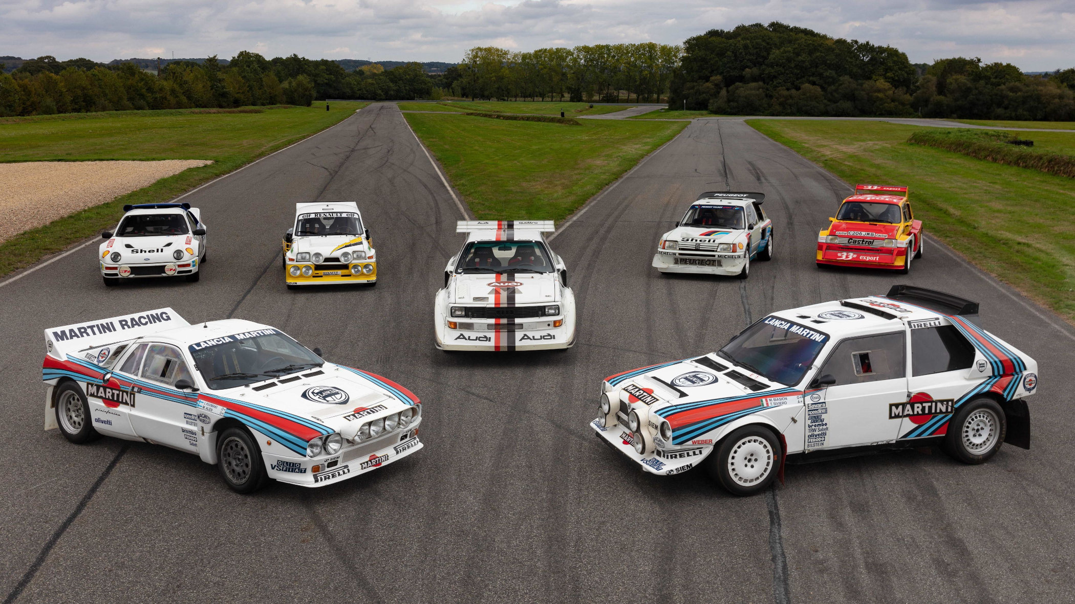 Group B, Group S, and three never-raced prototypes