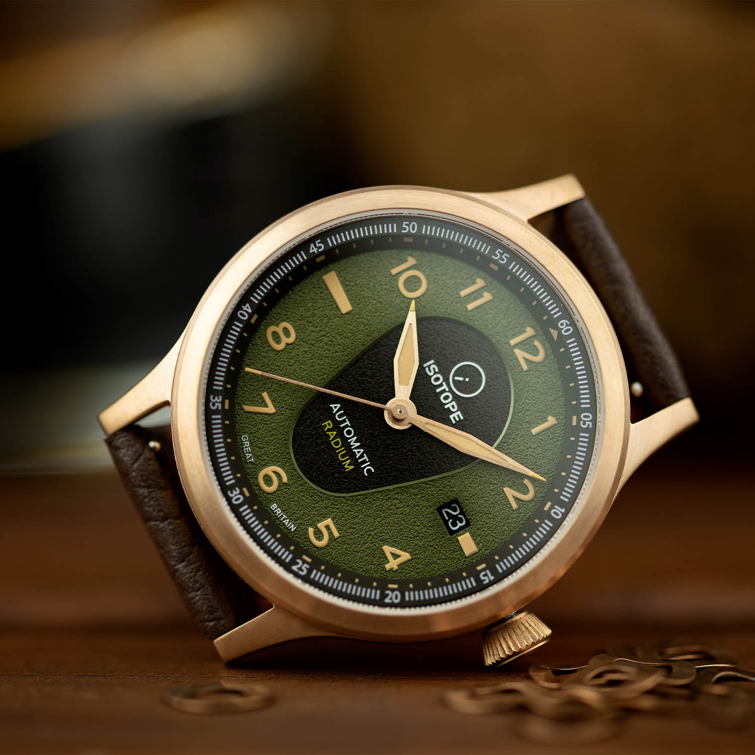 Introducing - Isotope Watches Old Radium Bronze Pilot Collection