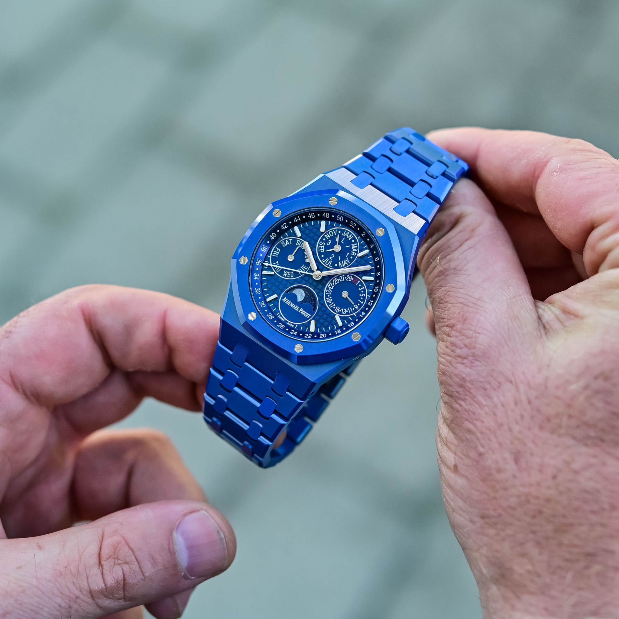 Hands-On - The Blue Ceramic AP Royal Oak Perpetual Calendar 26579CS