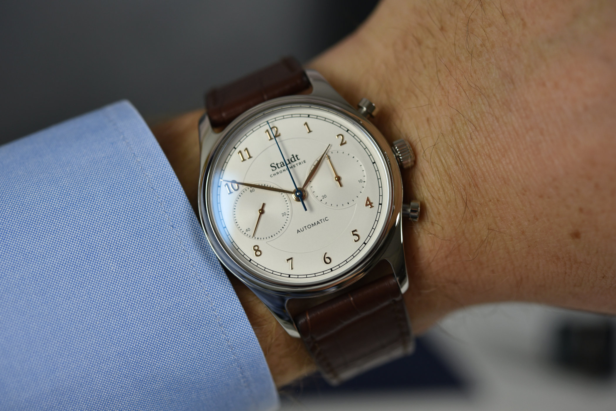 The handsome new Staudt Prelude Chronograph collection