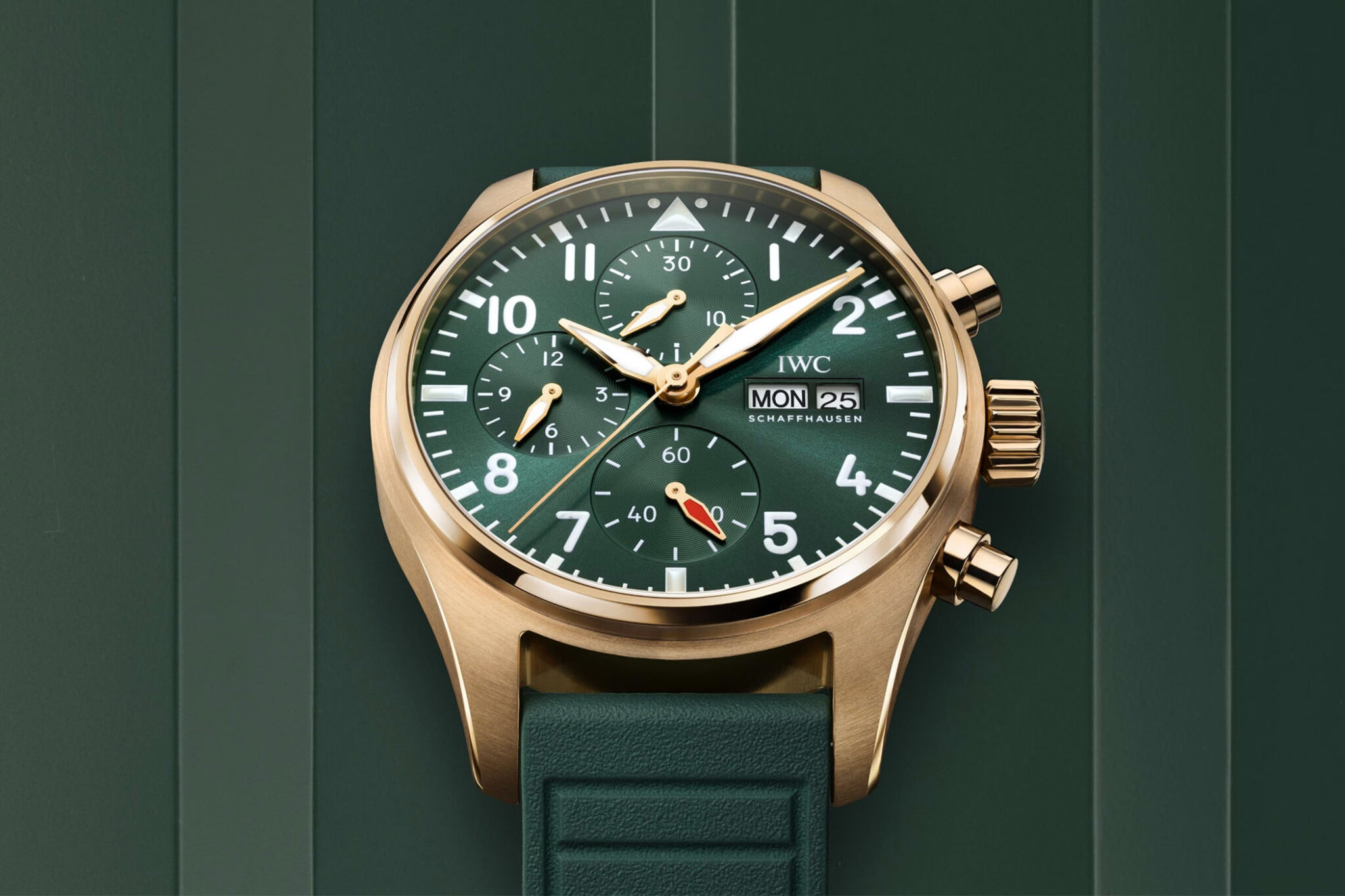 Introducing The IWC Pilot Chronograph 41 Gold & Green IW388110