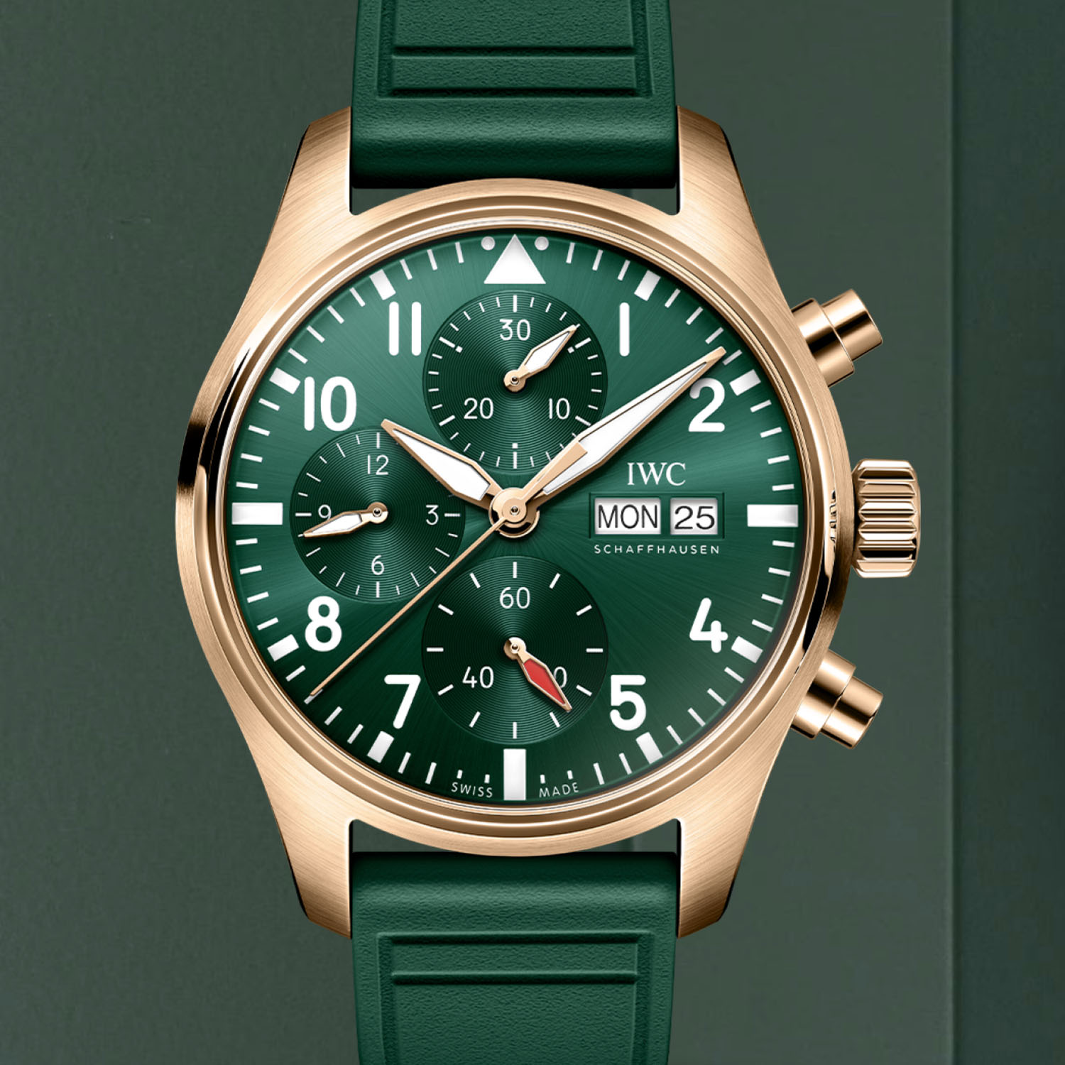 Introducing The IWC Pilot Chronograph 41 Gold & Green IW388110