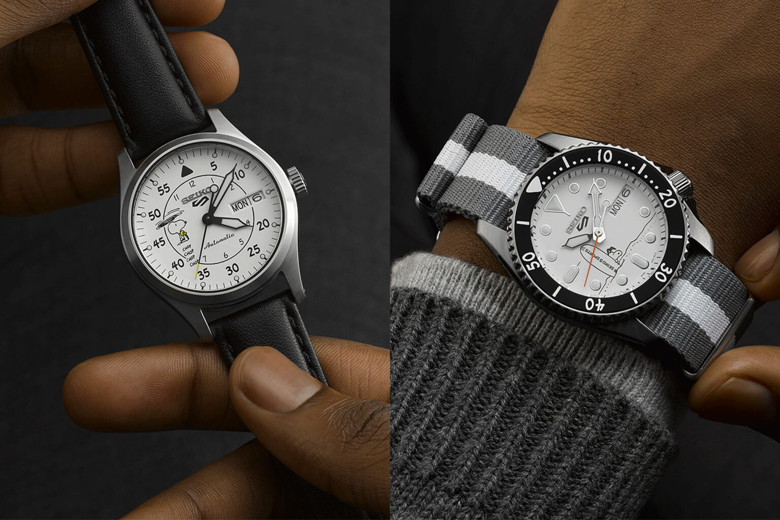 Introducing The Seiko 5 Sports x Peanuts "Snoopy" Watches (SRPK25 & SRPK27)