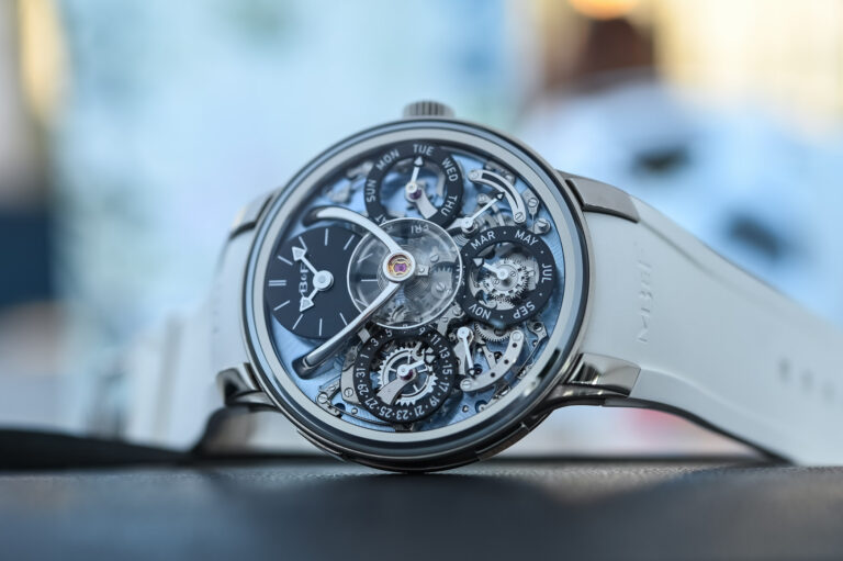 First Look: The MB&F LM Perpetual EVO Titanium With Icy Blue Dial
