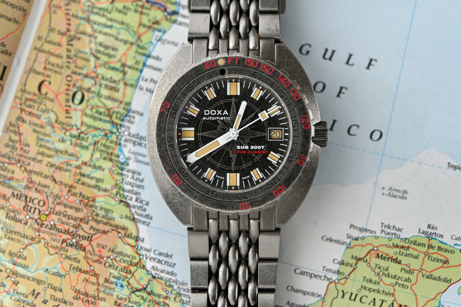 First Look: The new Doxa SUB 300T Sharkhunter Clive Cussler