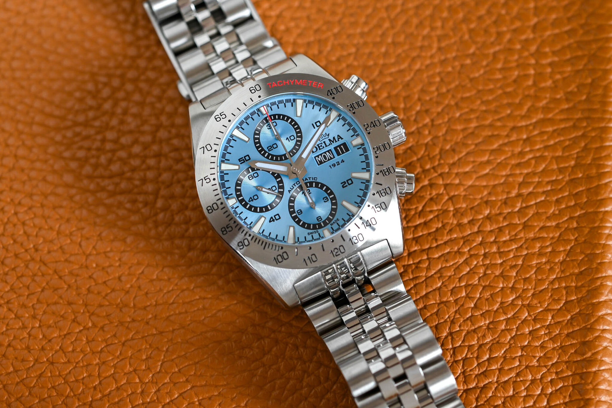 First Look: Delma Montego Chronograph Ice Blue 100-Year L.E.