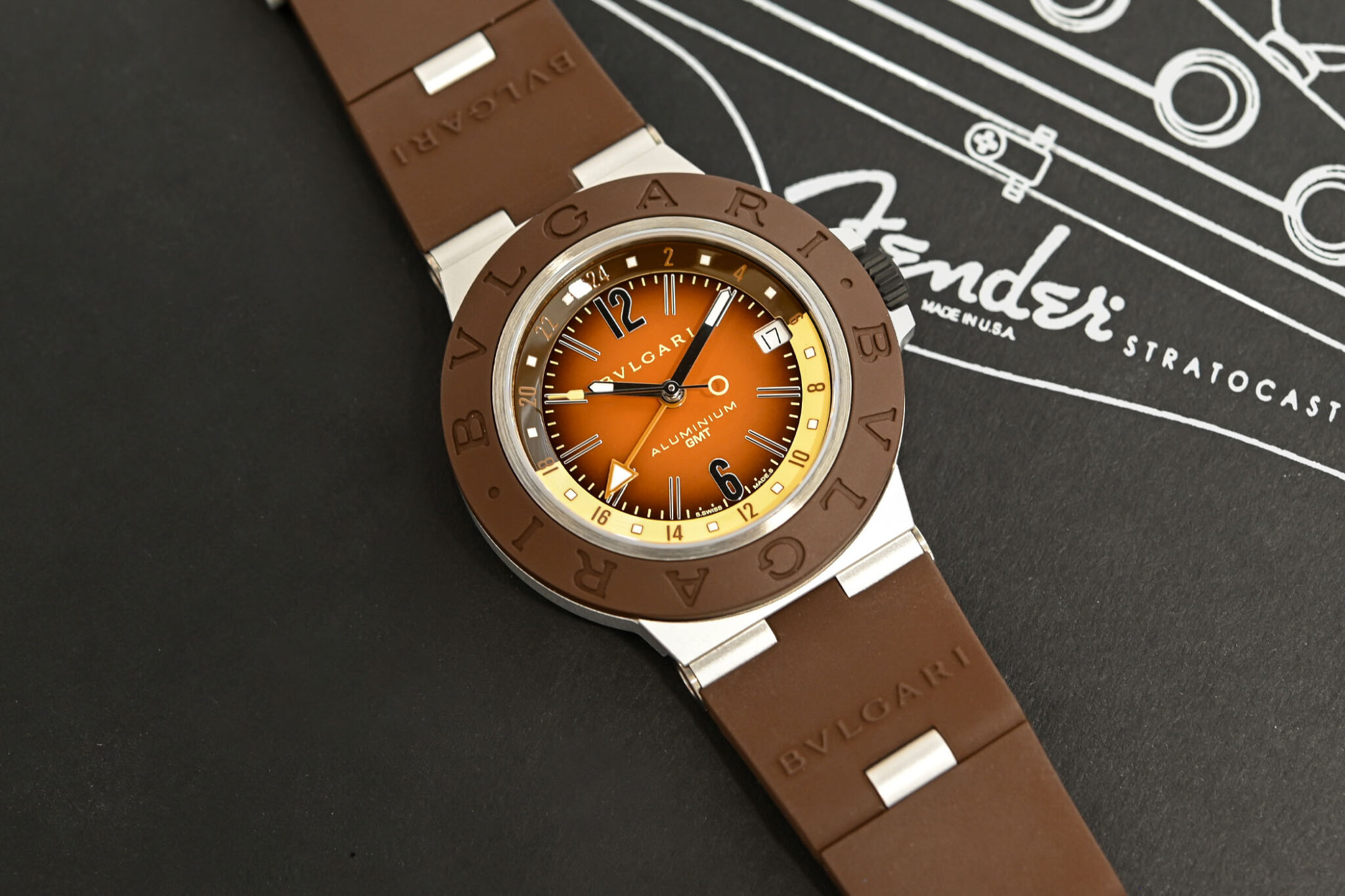 First Look: The Bulgari Aluminium GMT x Fender Limited Edition
