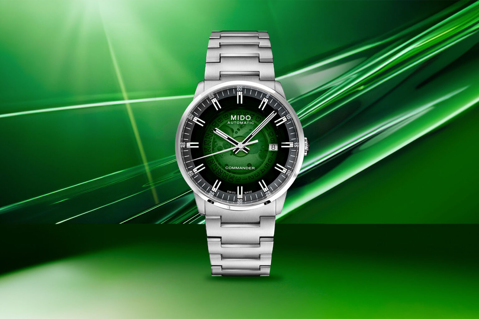 Introducing: The New Mido Commander Gradient in Green