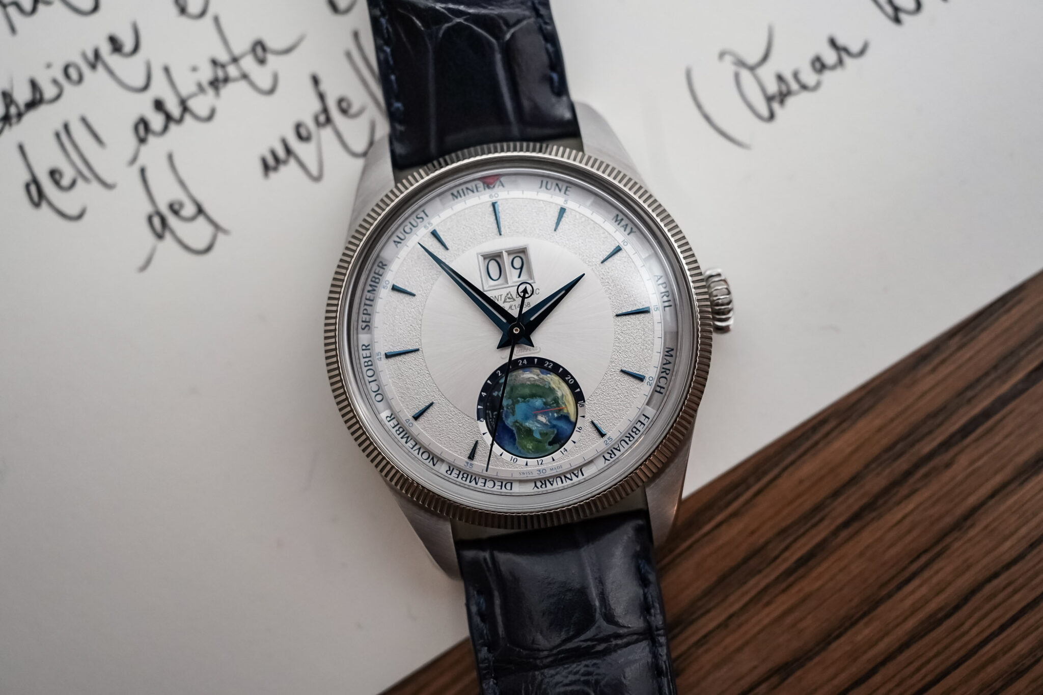 First Look: The Montblanc 1858 Geosphere Annual Calendar with Minerva ...