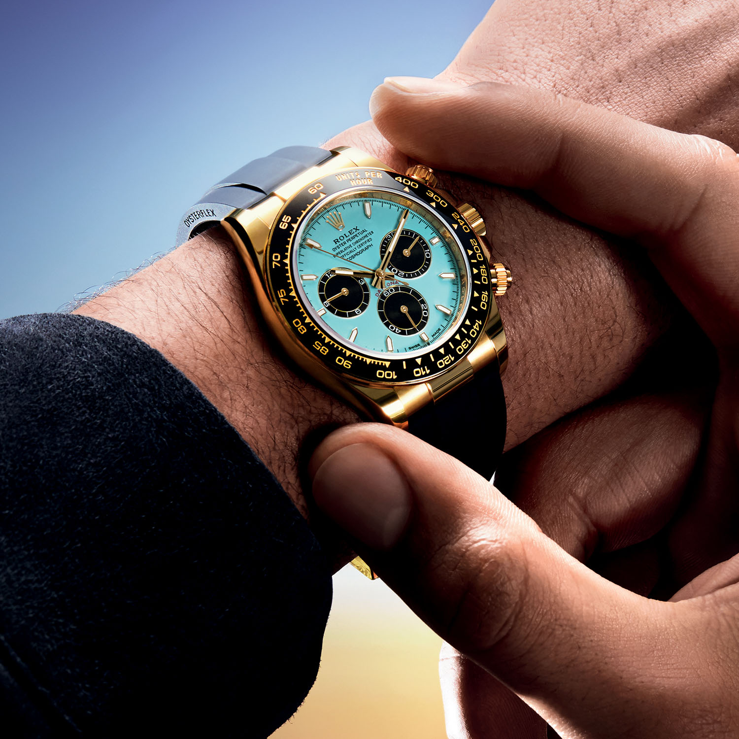 Introducing: The Rolex Daytona Yellow Gold with Turquoise Blue Lacquer Dial