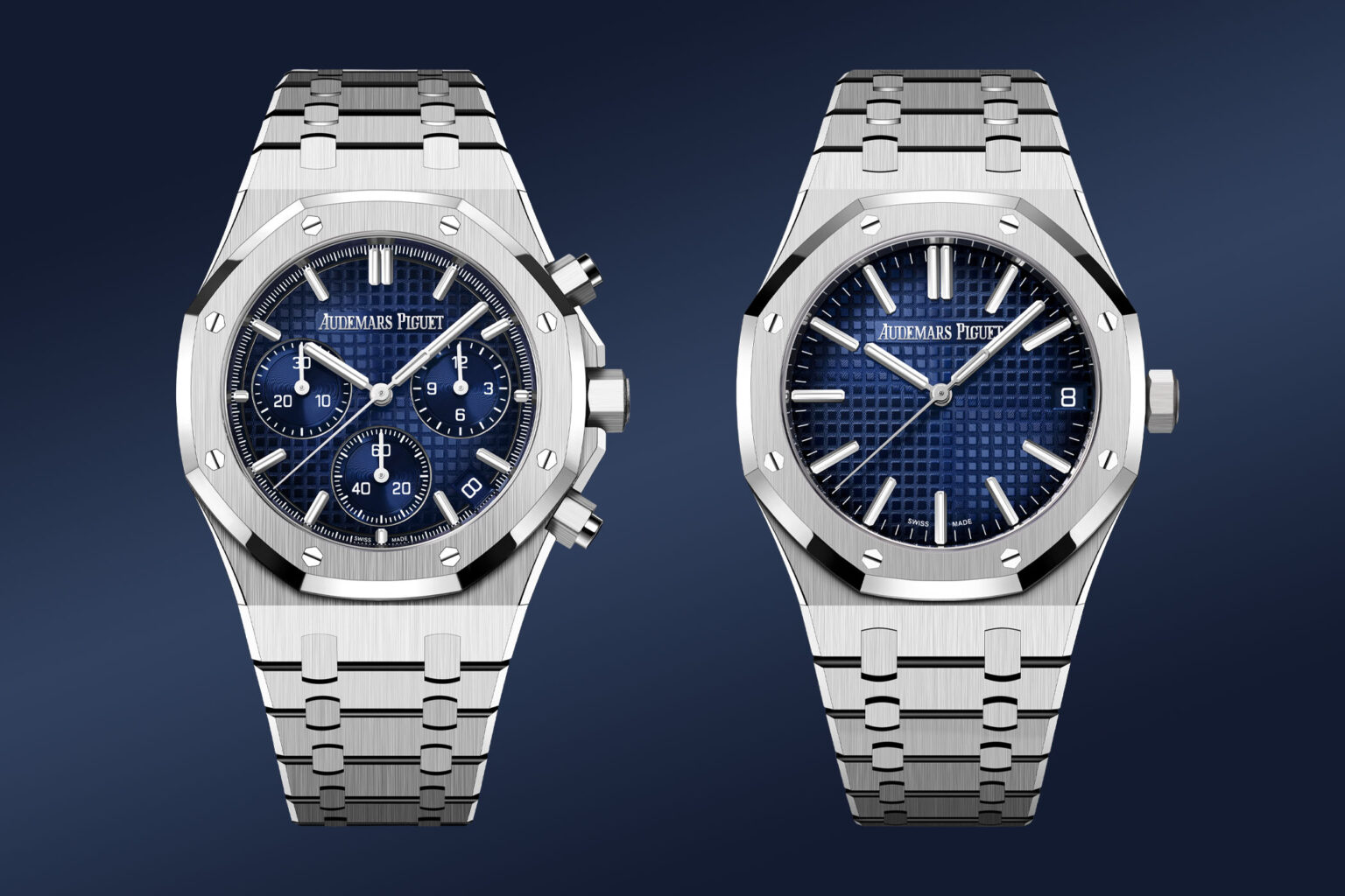 Introducing: The Two Smoked Blue AP Royal Oak 41mm You've Probably ...