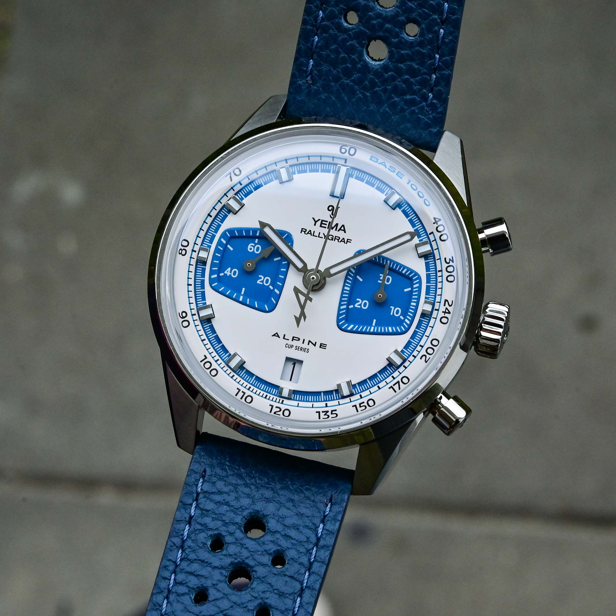 First Look: Yema Rallygraf Alpine Cup Series Hand-Wound Chronograph