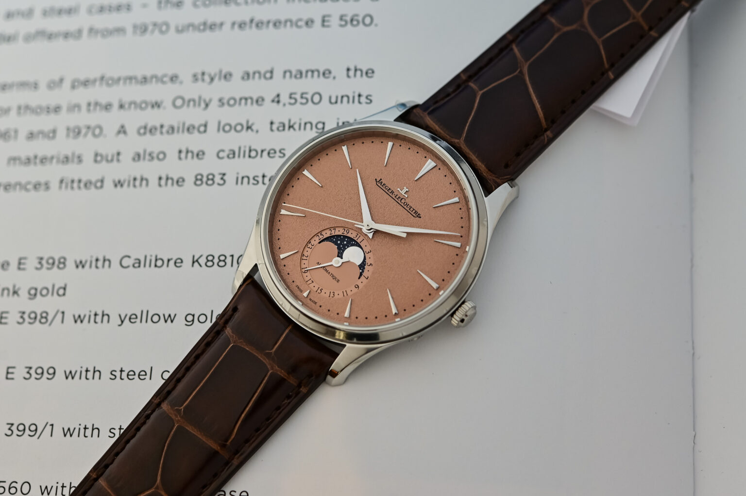 First Look: A New Grained-Copper Dial for the Jaeger-LeCoultre Master ...