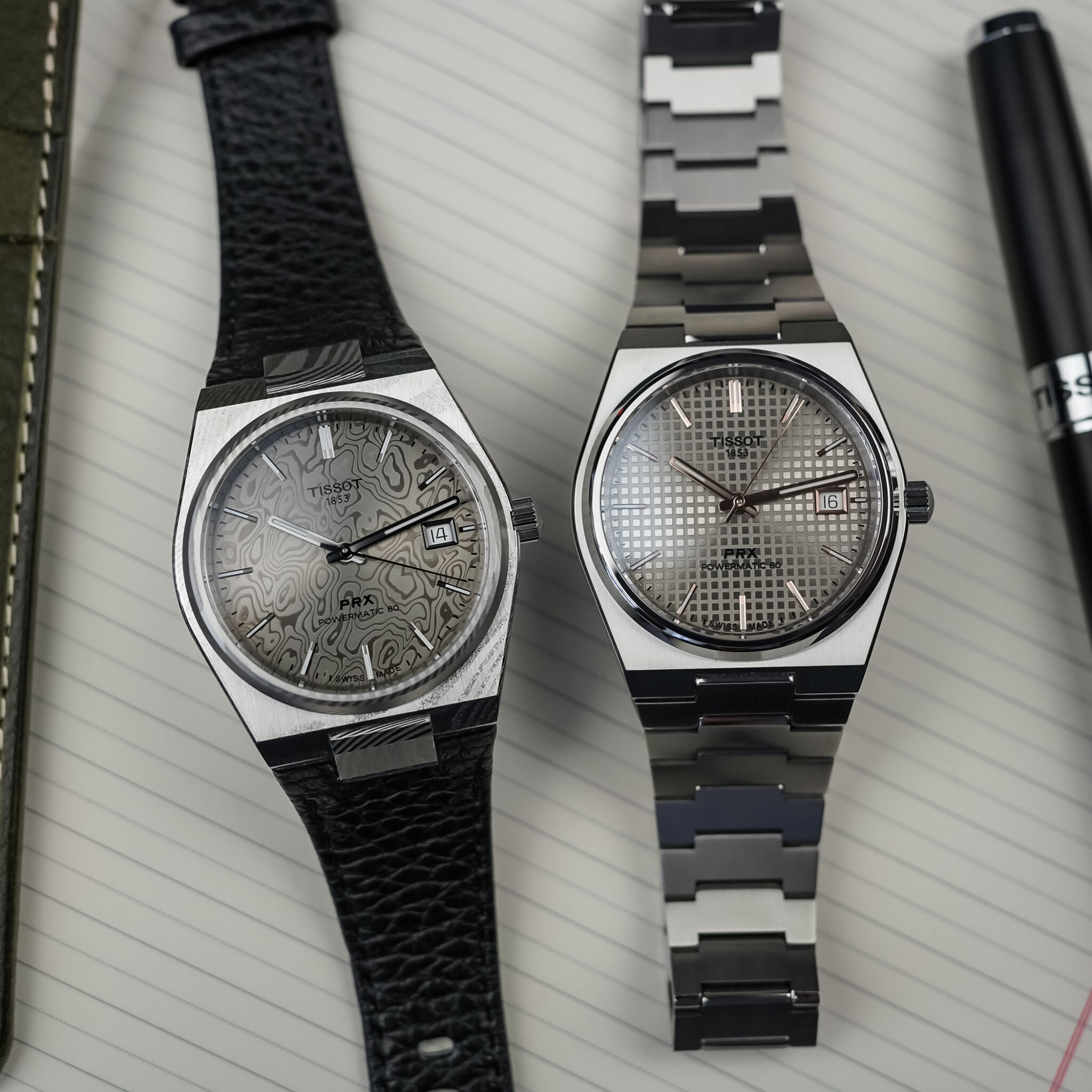 First Look: The Tissot PRX now in 38mm, In Full-Titanium or Damascus ...