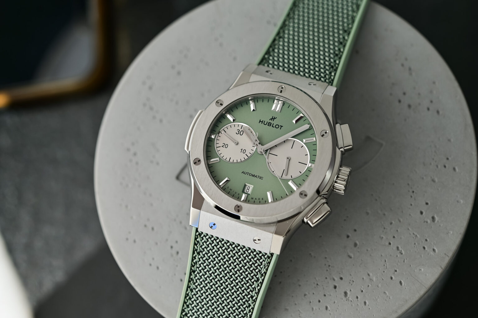 First Look: Hublot Presents Three Classic Fusion Models in Sage Green