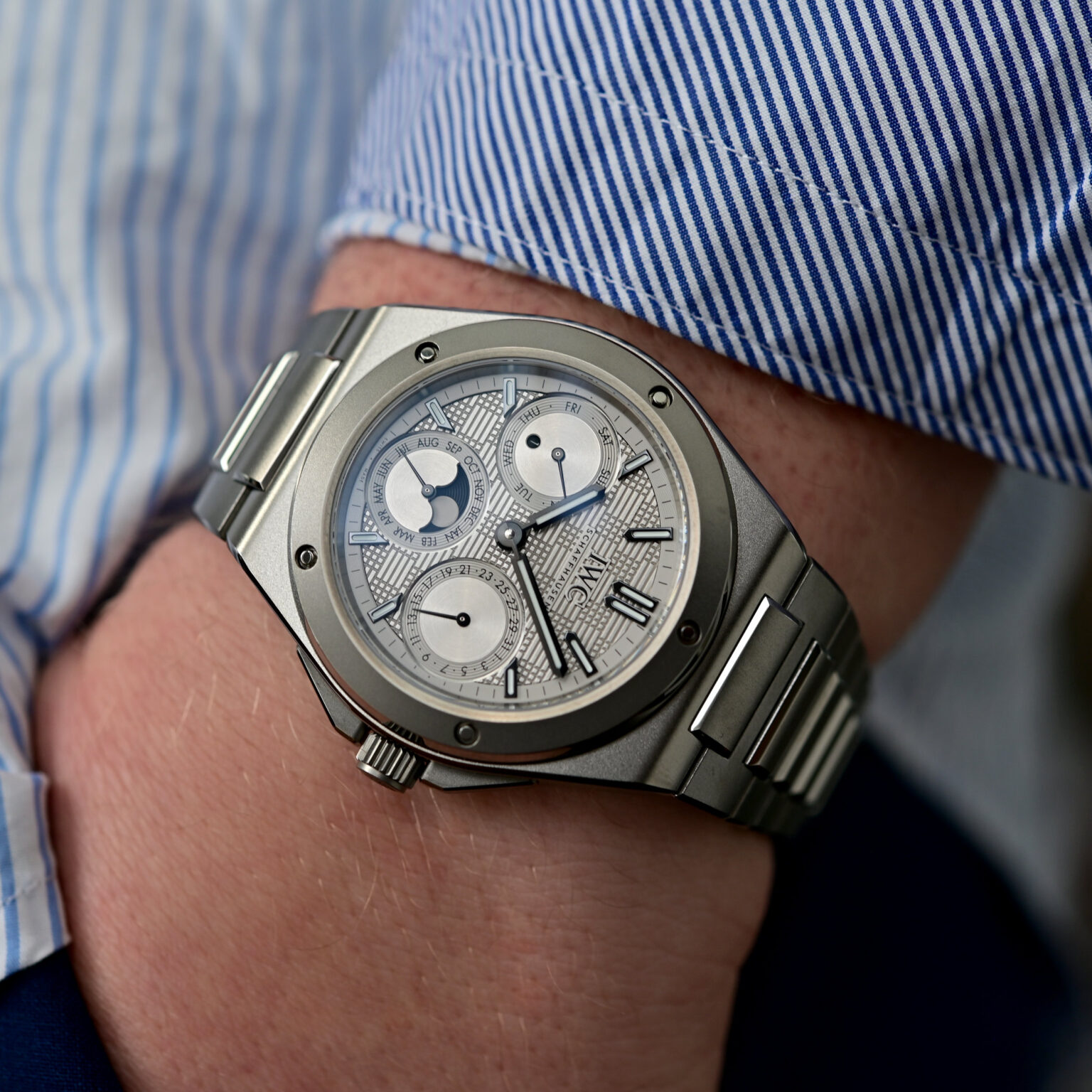 First Look: The IWC Ingenieur Perpetual Calendar 41 Now In Titanium