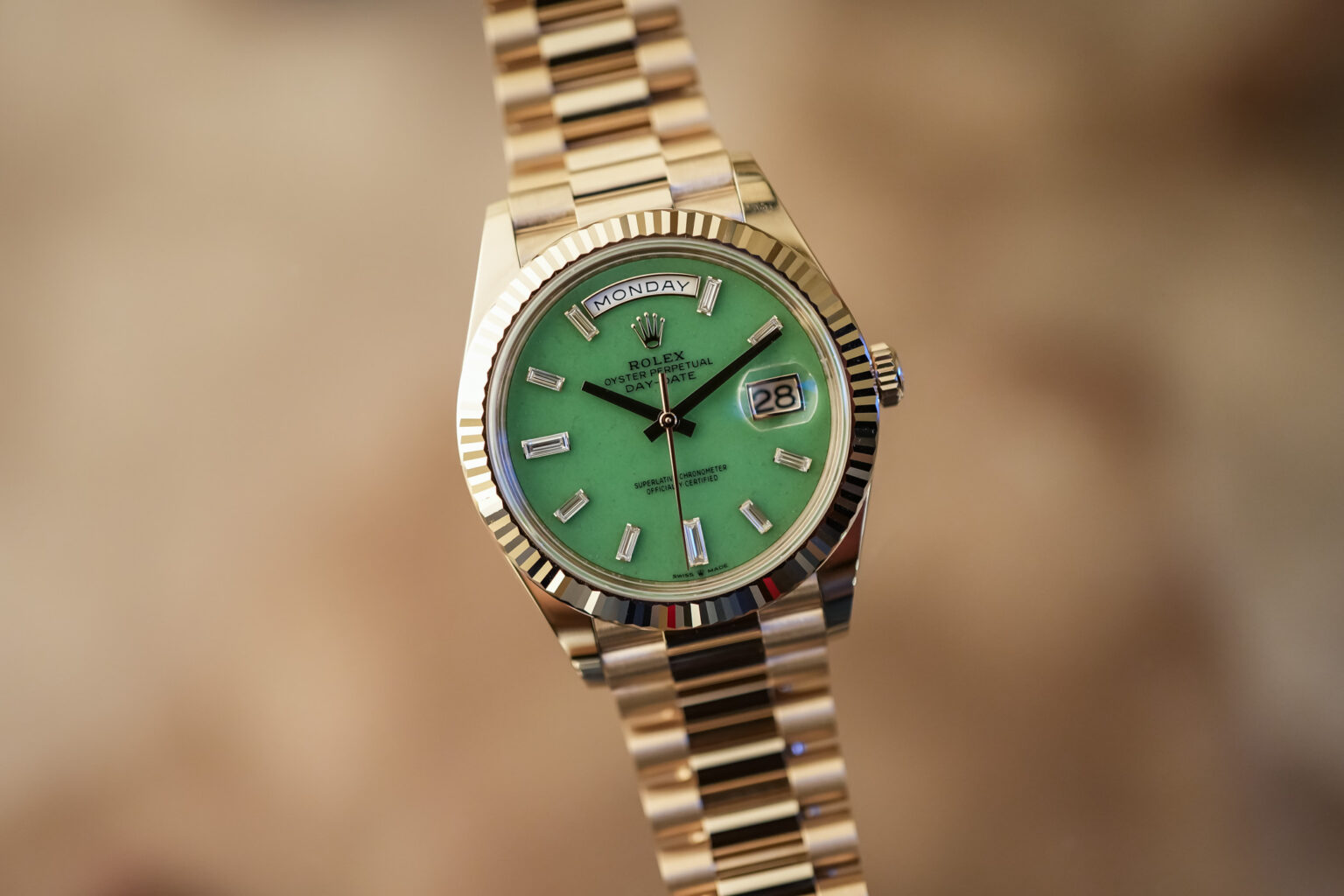 Hands-On: The New Rolex Day-Date 40 Jubilee Gold