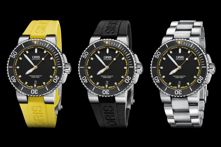 Introducing - Oris Aquis Date with new colors to perform in the deep ...