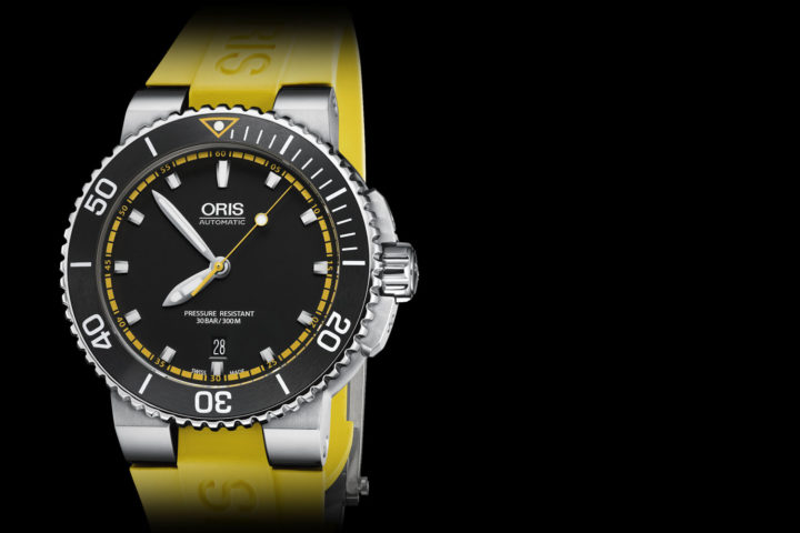 Introducing: The Return of the Oris Aquis Date Relief, with Textured Bezel