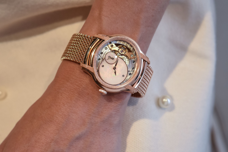 Audemars Piguet Millenary Frosted Gold Opal Dial - Hands-On Review ...