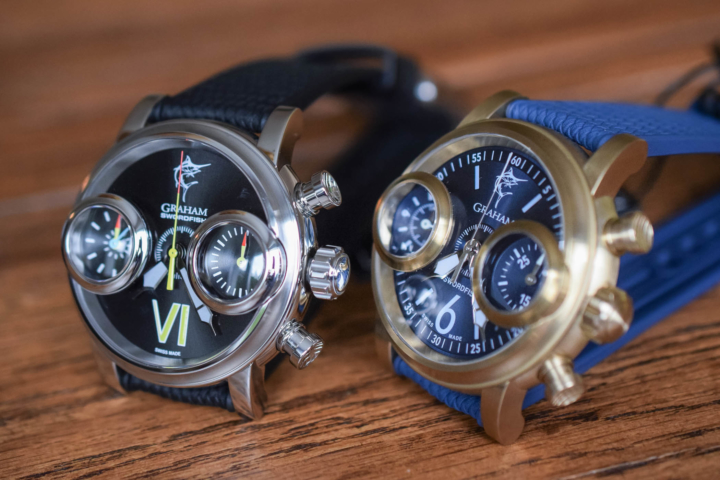 Hands-On - Graham Swordfish Chronograph 2018 Steel and Bronze models ...