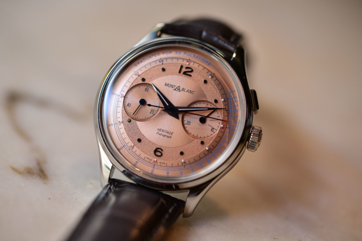 Montblanc Heritage Pulsograph - Minerva Movement and Gorgeous Salmon ...