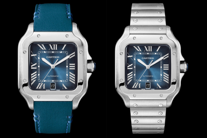 Introducing New Blue PVD Santos de Cartier Large Model (Specs & Price)