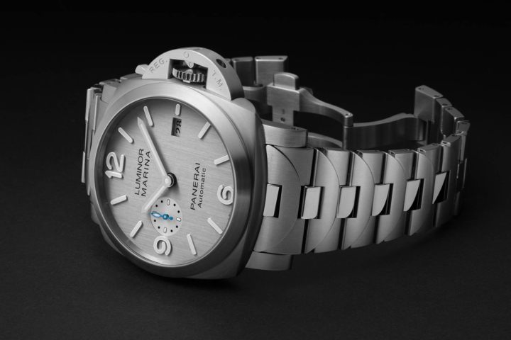 Introducing - Panerai Luminor Marina Silver Dial Steel Bracelet ...