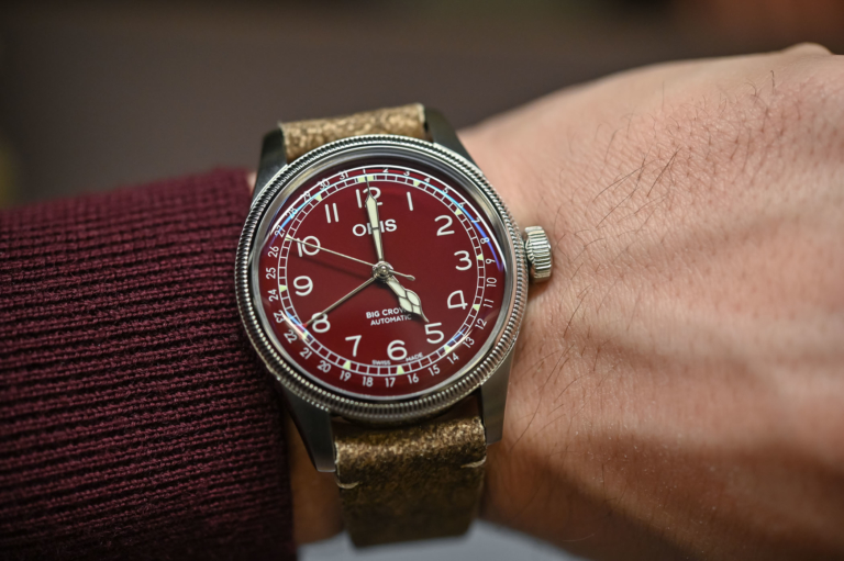 Hands-On - Oris Big Crown Pointer Date 40mm Oxblood Red Dial (Specs ...