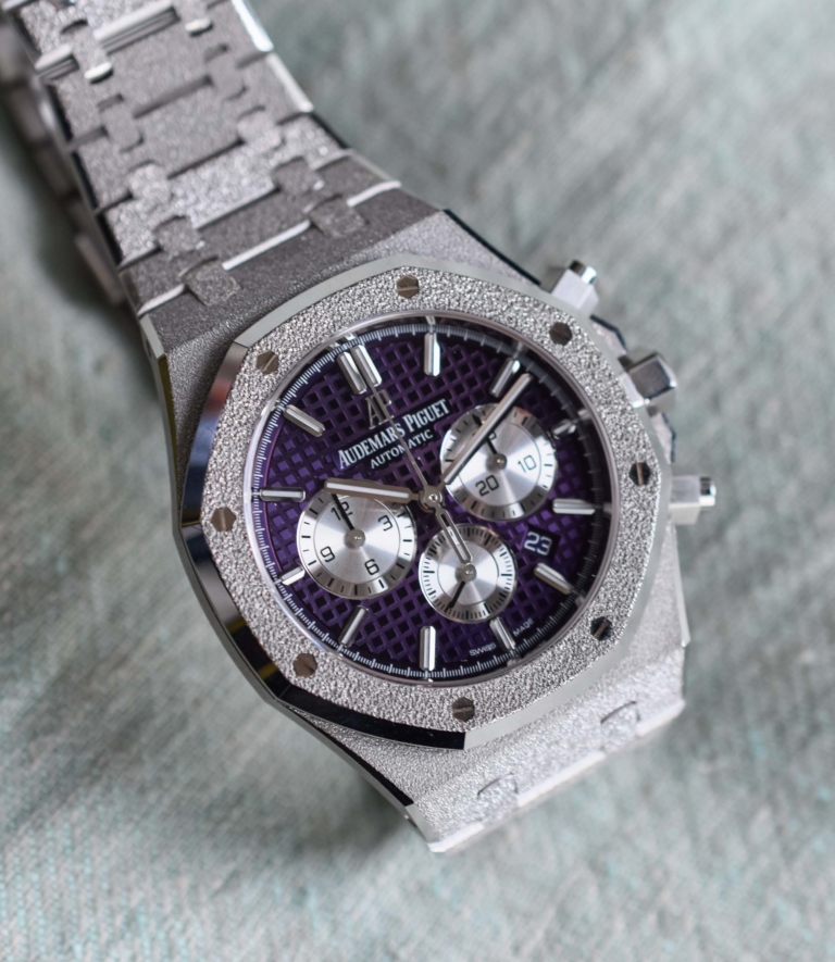 Audemars Piguet Royal Oak Chronograph Frosted Gold Purple - Review, Price