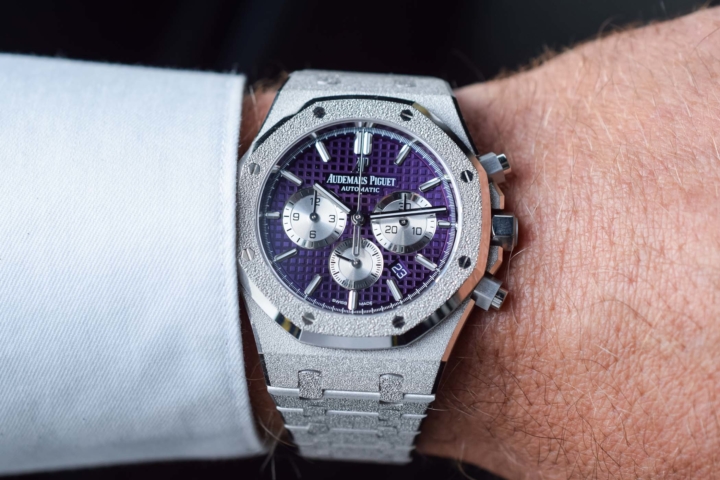 Audemars Piguet Royal Oak Chronograph Frosted Gold Purple - Review, Price