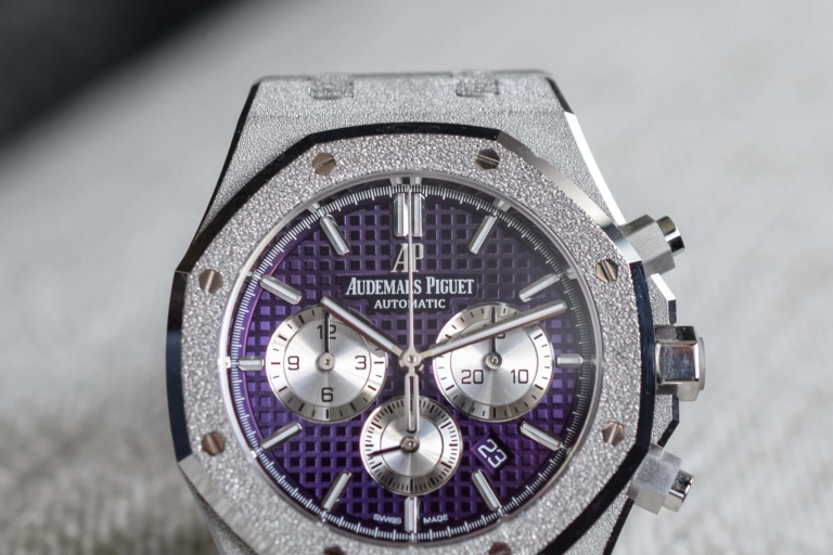 Audemars Piguet Royal Oak Chronograph Frosted Gold Purple - Review, Price