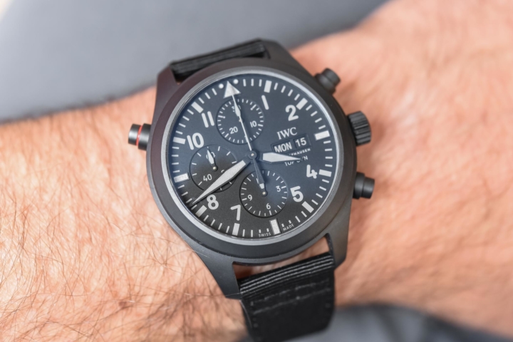 IWC Pilot's Watch Double Chronograph TOP GUN Ceratanium IW371815 ...