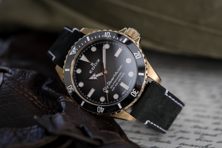 Edox SkyDiver Military Bronze Limited Edition // Introducing, Price