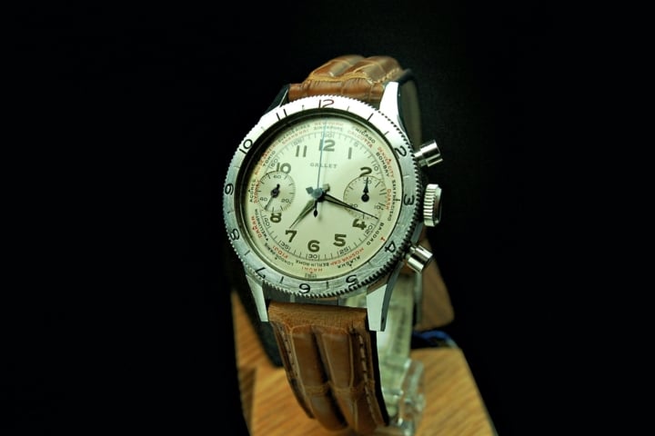 The VIntage Corner - Gallet Flying Officer, Fascinating Pilot's Chronograph