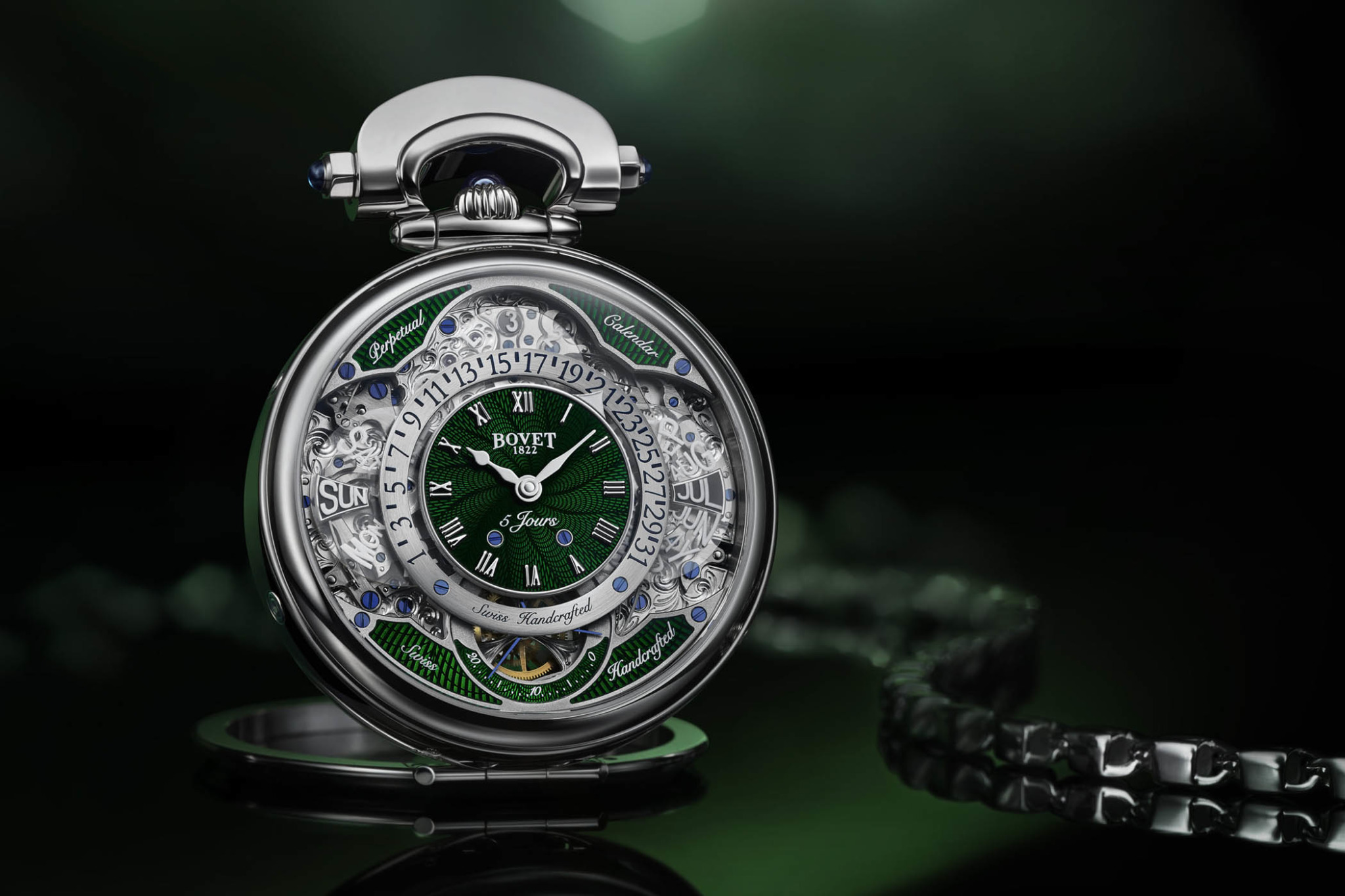 Introducing Bovet Virtuoso VII With Green or Red Guilloche Enamel Dials