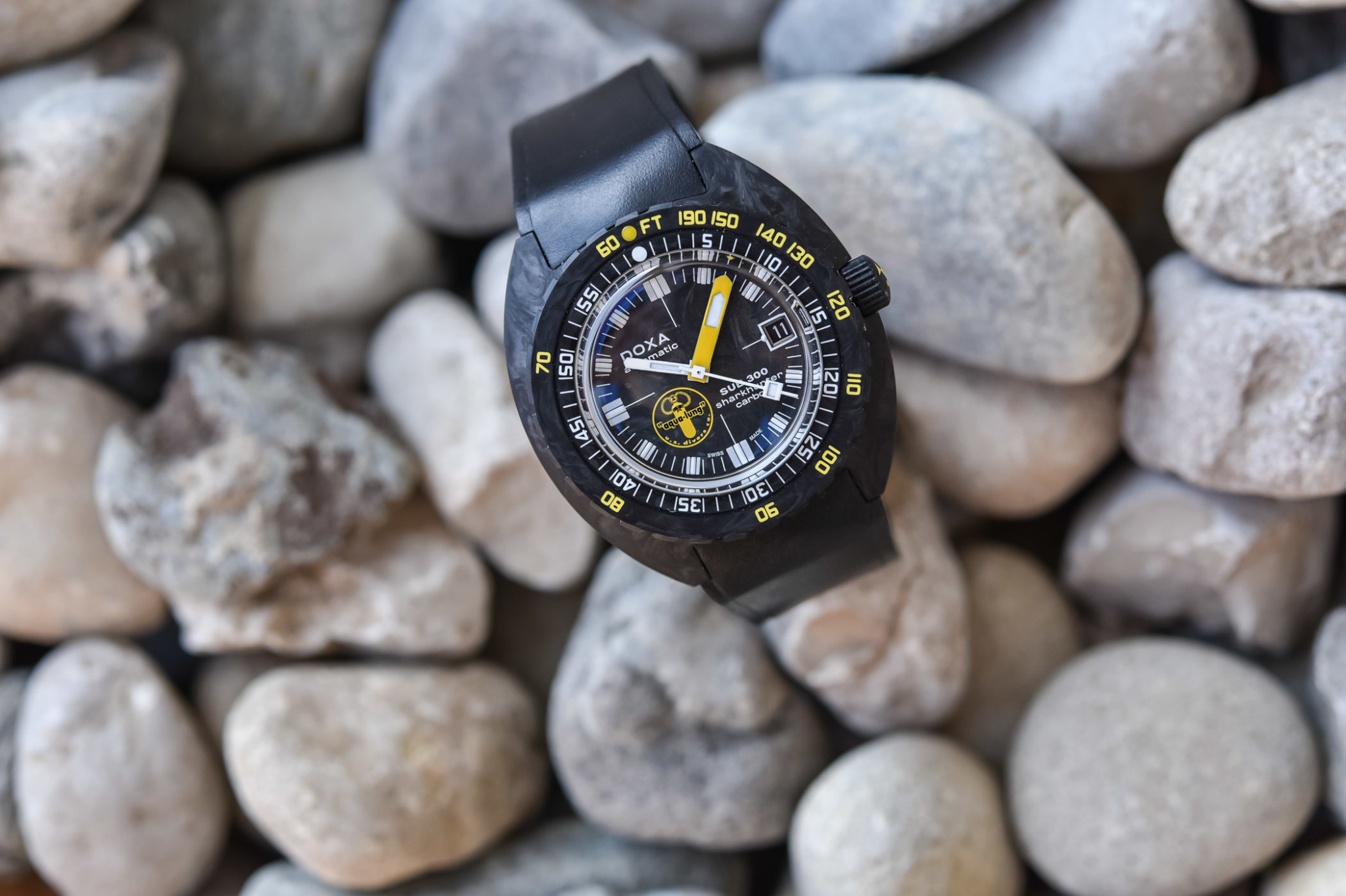 Doxa SUB 300 Carbon Aqua Lung Sharkhunter - Hands-On, Specs & Price