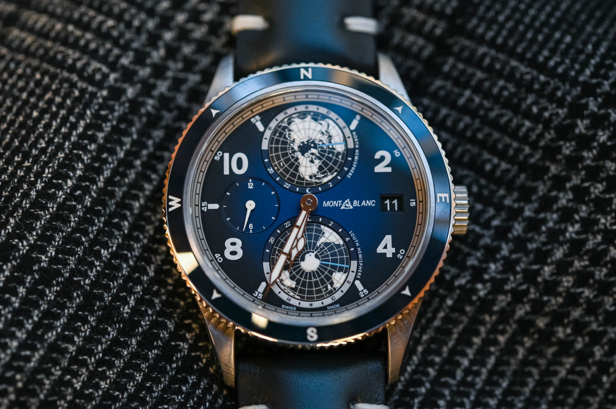 Hands-On - Montblanc 1858 Geosphere Titanium & Blue (Specs & Price)