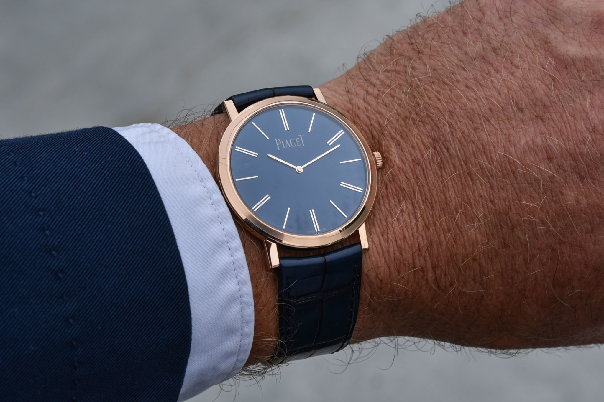 Hands-On - Piaget Altiplano 38mm Hand-Wound Blue Dial Pink Gold