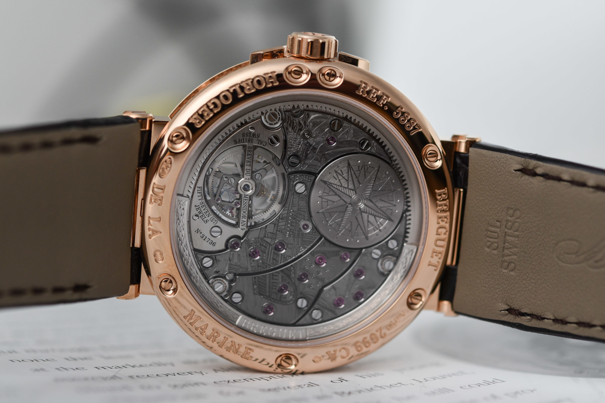 Breguet Marine Tourbillon Equation Marchante 5887 - Monochrome Watches