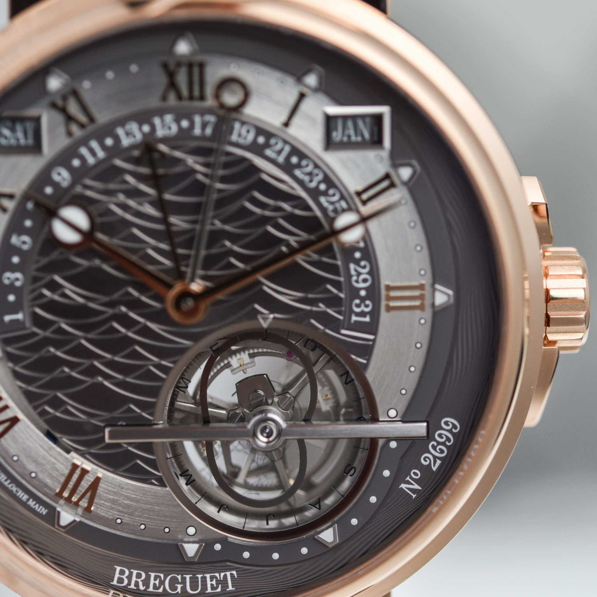 Breguet Marine Tourbillon Equation Marchante 5887 - Monochrome Watches