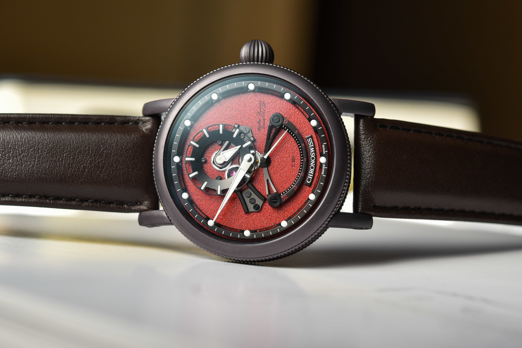 Chronoswiss Open Gear ReSec Chocolate - Hands-On, Price