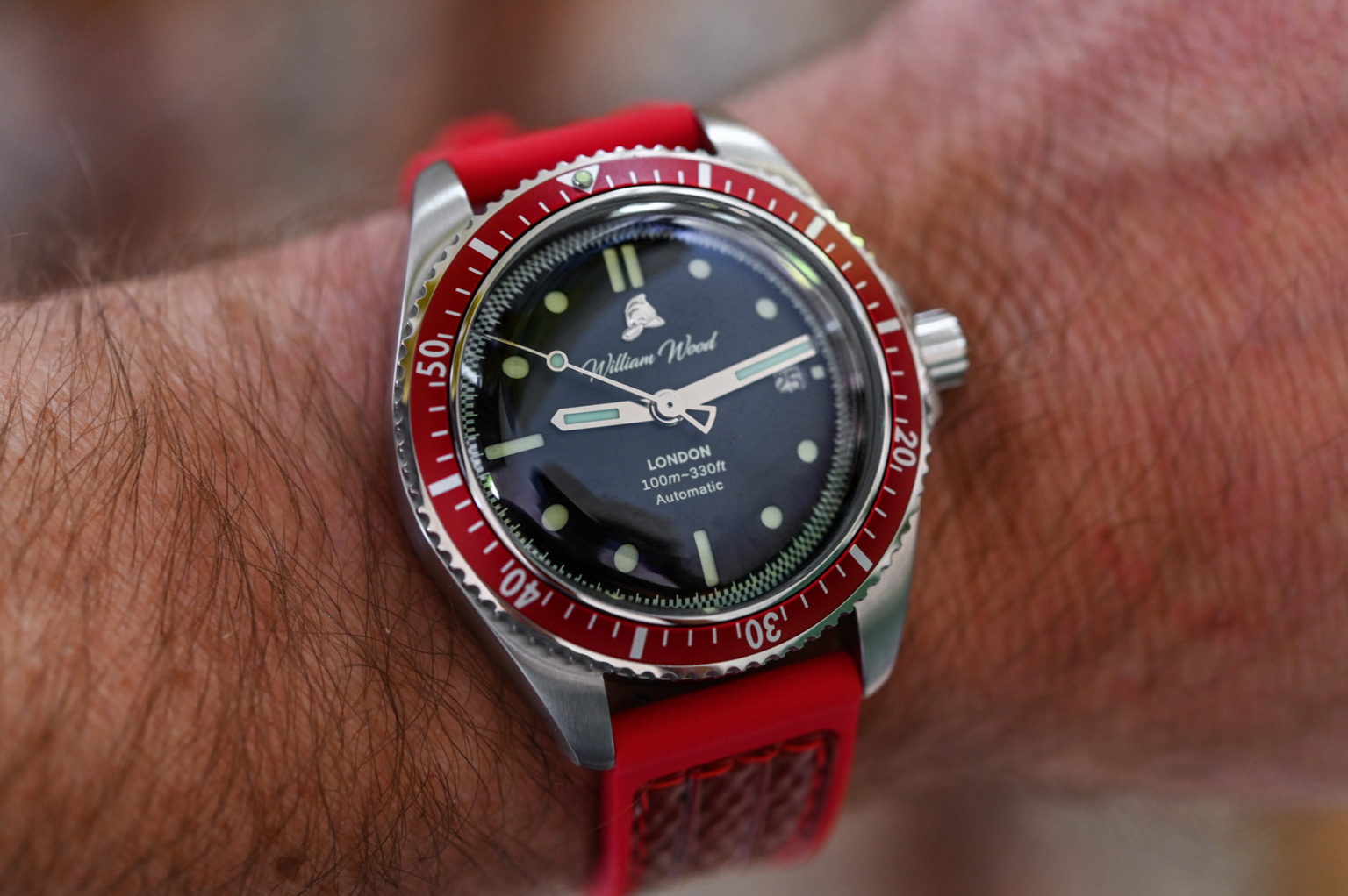 Value Proposition - William Wood Valiant Red Watch (Hands-On, Price)