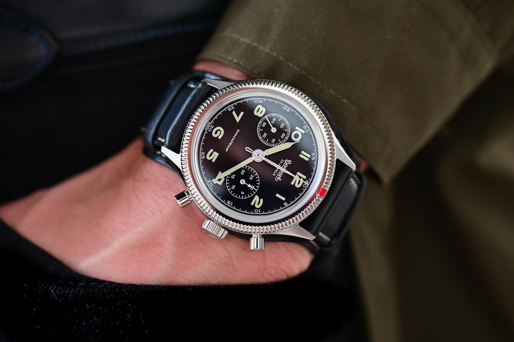 Review - The Hanhart 417 ES Reissue Pilots Chronograph - Specs & Price