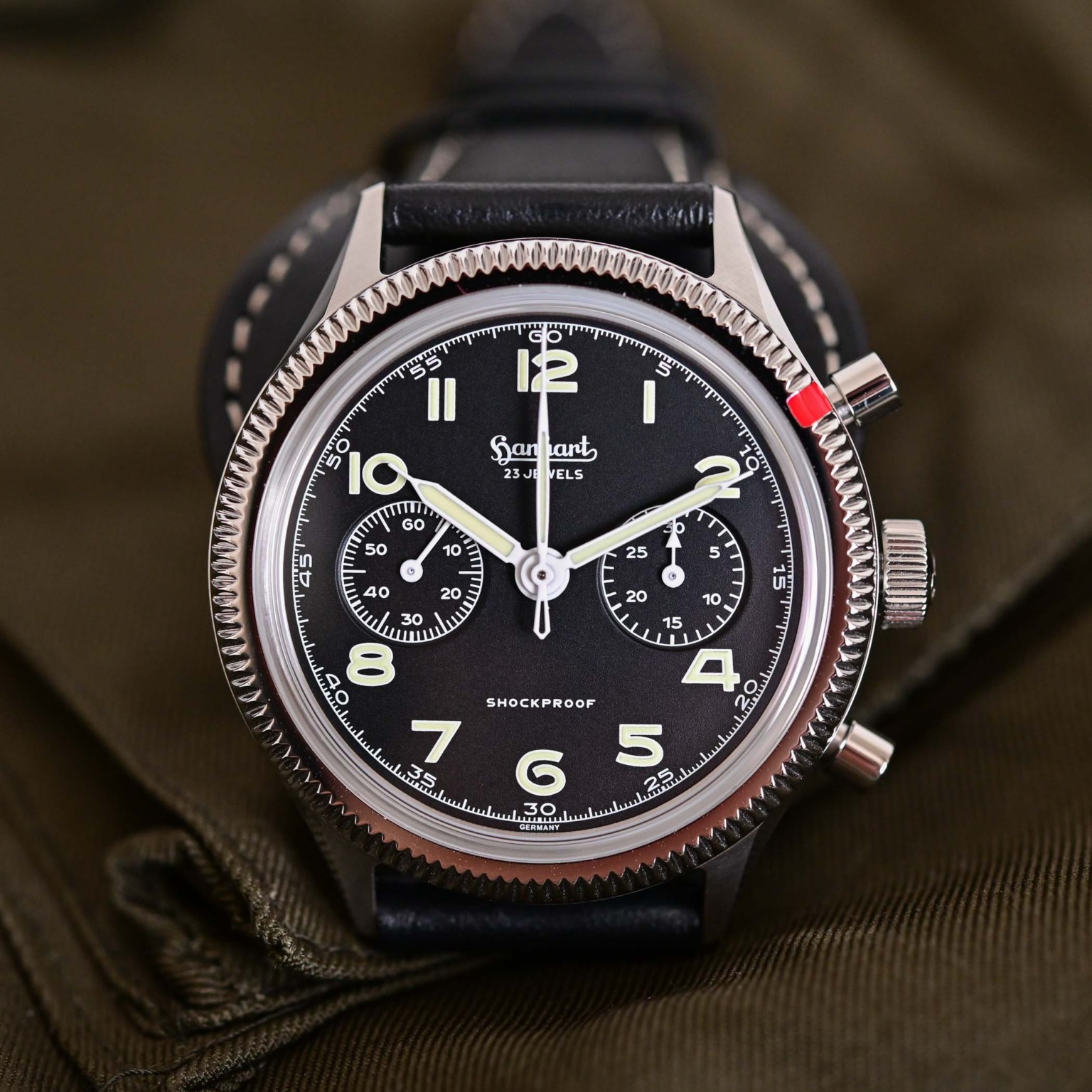 Review - The Hanhart 417 ES Reissue Pilots Chronograph - Specs & Price
