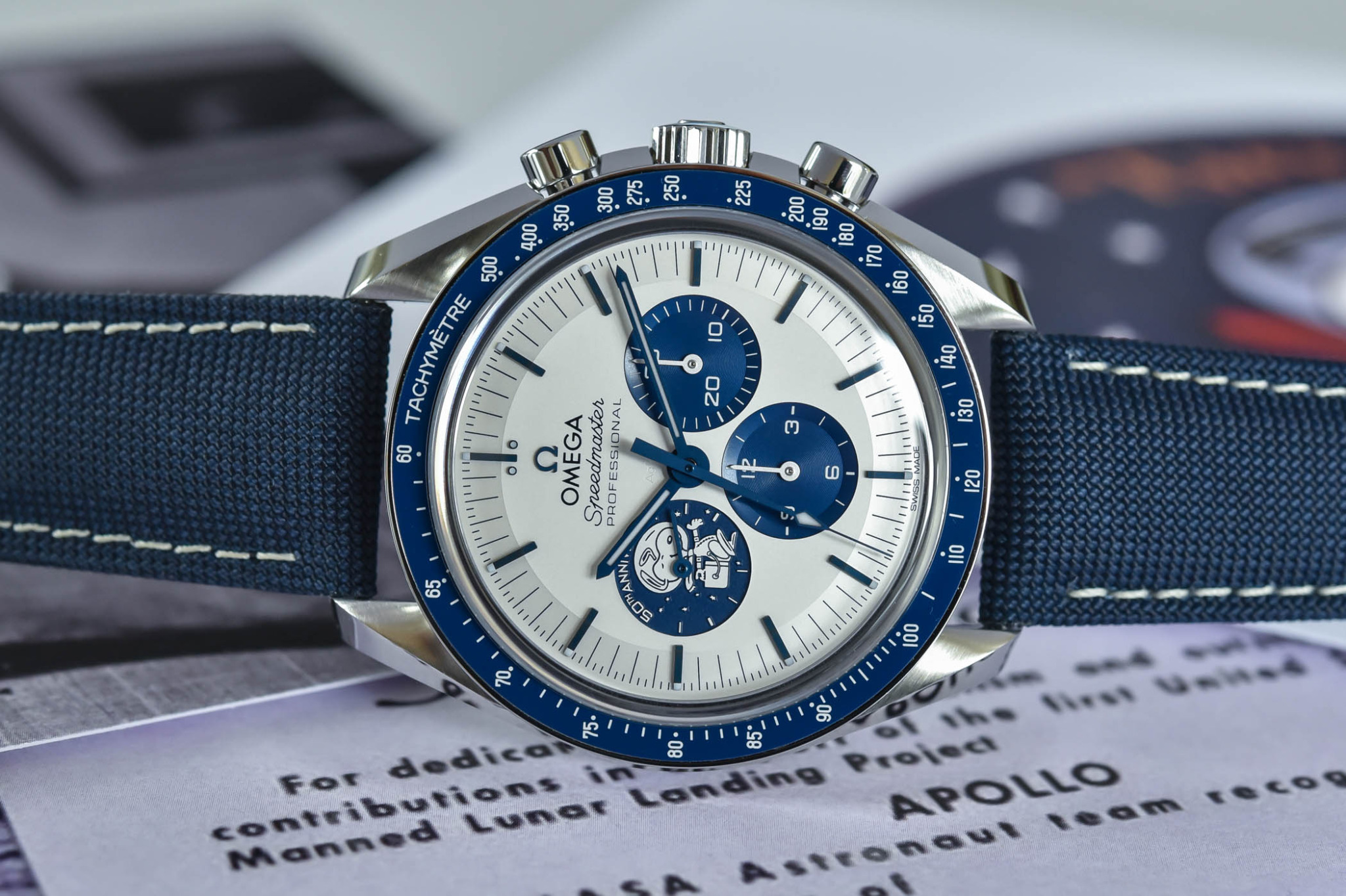 Omega Speedmaster Silver Snoopy Award 50th Anniversary // Review