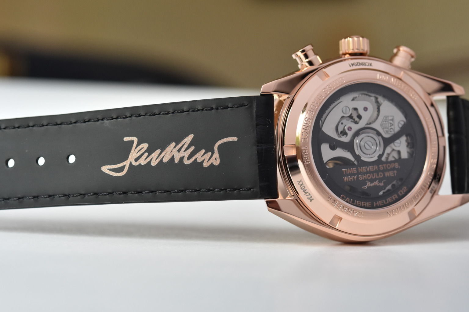 TAG Heuer Carrera Chronograph Jack Heuer Birthday Gold Limited Edition