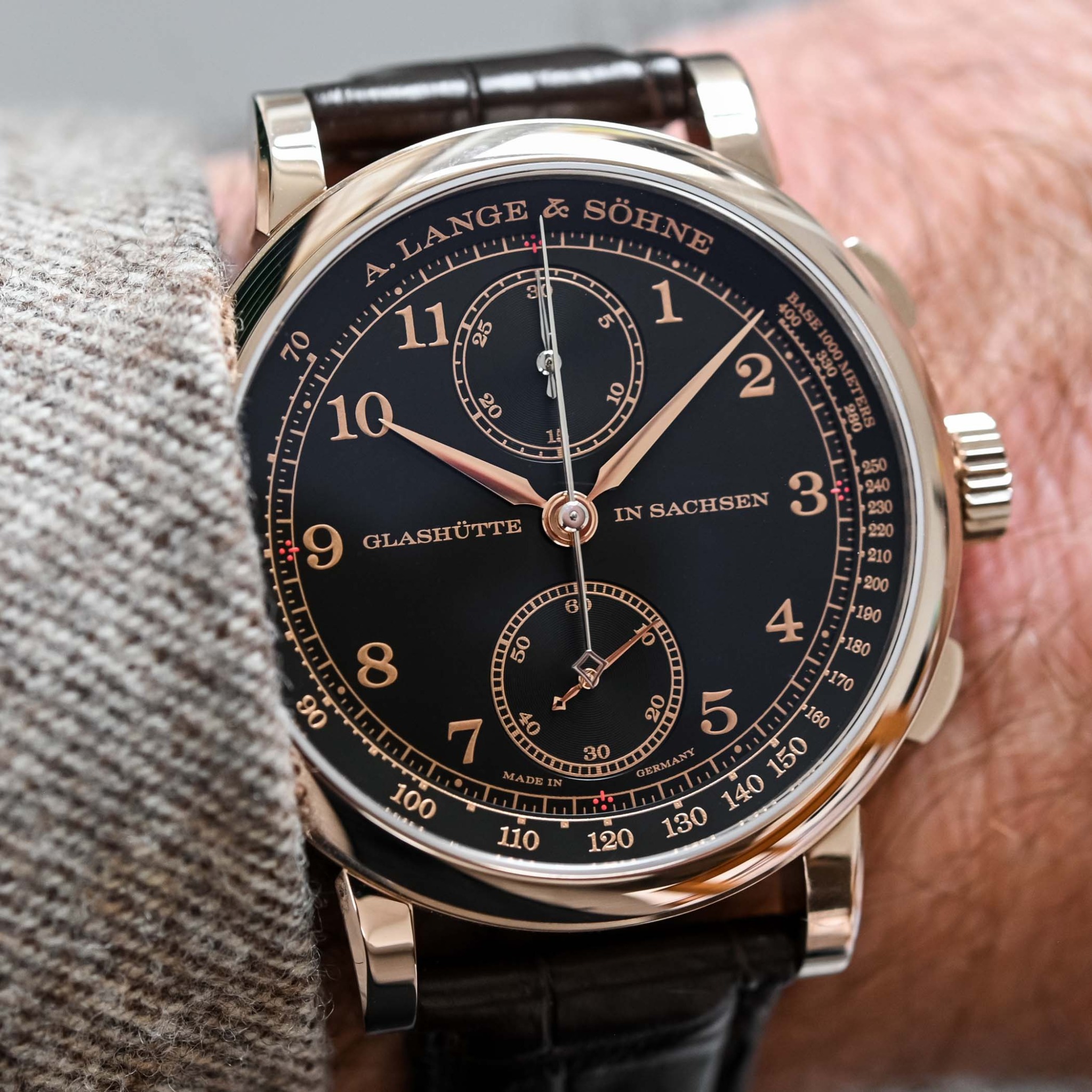 A. Lange & Söhne 1815 Rattrapante Honeygold - Review, Price