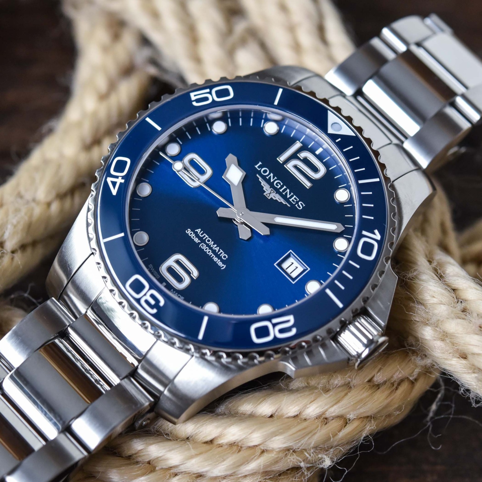 Review - Longines HydroConquest 43mm Blue Dial and Bezel